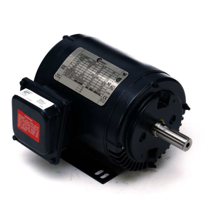 General Purpose Motor, 1 HP, 3 Ph, 60 Hz, 200 V, 1800 RPM, 143T Frame ...